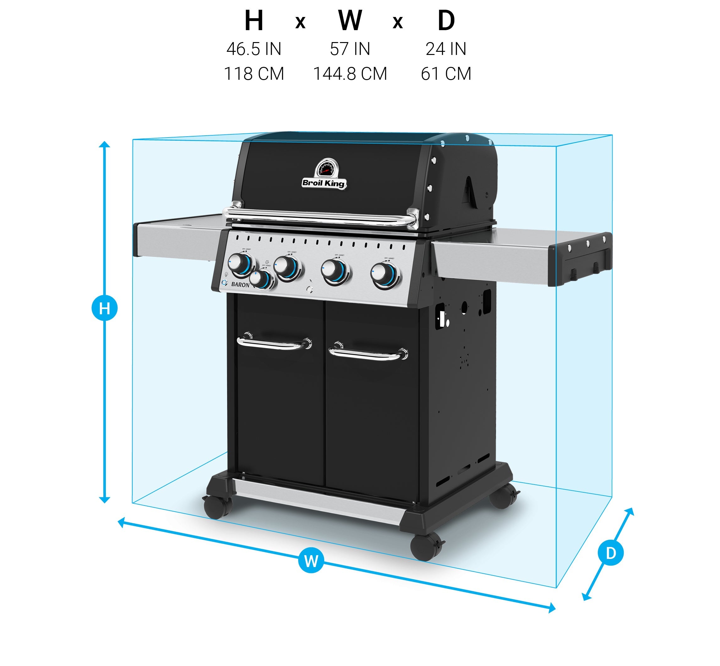 BROIL KING Baron S440 Pro Infrared Grill (NG) | 875927